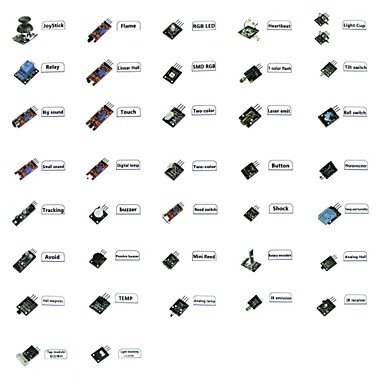 Ultimate 37 in 1 Sensor Modules Kit for Arduino & MCU Education User 37 ...