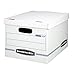 Bankers Box Stor/File Basic-Duty Storage Boxes, 6 Pack (70325),White ...