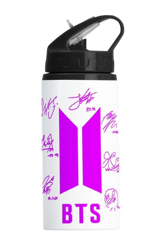 BYSR FASHION Bts Sipper 600ml Aluminium Bts Water Bottle For Boys ...