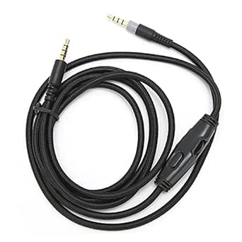 Amazon.com: LIZEALUCKY Headphone Cable, Replacement Mic Cloud Wire ...
