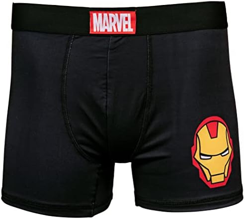 Amazon.com: Iron Man Men's Marvel Classic Logo Boxer Briefs (Large (36 ...