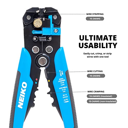 Snapklik.com : NEIKO 01926A 3-in-1 Automatic Wire Stripper, Cutter, And ...