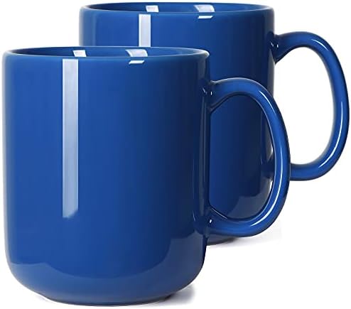 20 Ounces Large Coffee Mugs, Smilatte M007 Plain Tall Ceramic Cup with ...