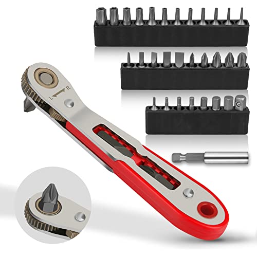 Snapklik.com : LATTOOK Right Angle Screwdriver 36-Teeth Mini Ratchet ...