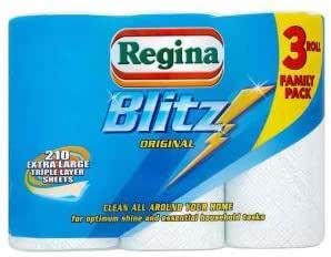 Regina Blitz Original Kitchen Roll - 3 Roll Pack (4) : Amazon.co.uk ...
