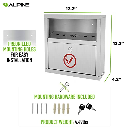 Snapklik.com : Alpine Industries Quick Clean Wall Mounted Cigarette ...