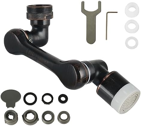 ORCHOLO 1080Free Rotating Faucet Extender, Universal Swivel Robotic Arm ...