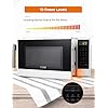 Amazon.com: COMMERCIAL CHEF 1.1 Cu Ft Microwave with 10 Power Levels ...