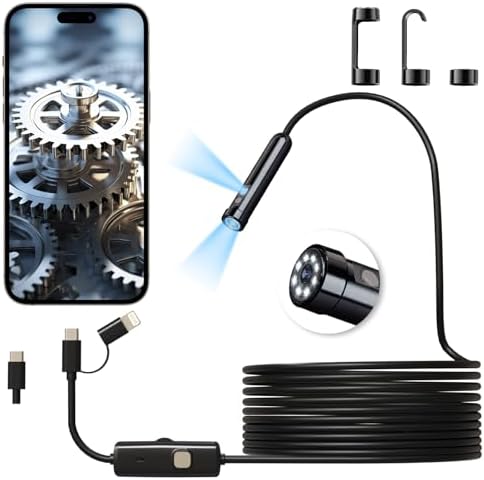 Endoscope Inspection Camera，Dual Lens 1920p Endoscope Flexible Rigid ...