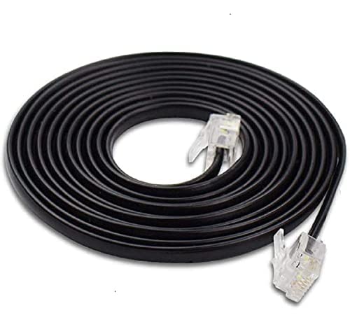 Manton Telephone Phone Line Cord, Modular Jack Ends, Rj11 6P4C Male To ...