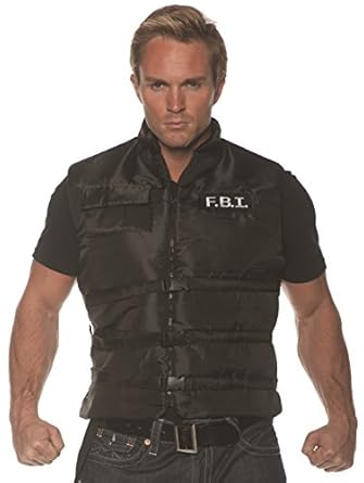Buy UNDERWRAPS Men's FBI Costume Vest, Black, One Size at Amazon.in