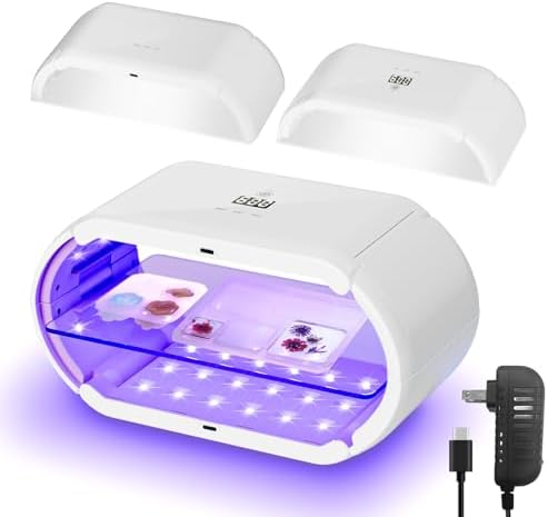 Amazon.com: Enhanced UV Light for Resin - Two-Sided Fast Curing with ...