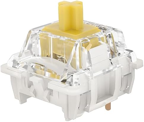 Amazon.com: GATERON Milky Yellow Pro Switches Pre-lubed 5 Pin Linear ...