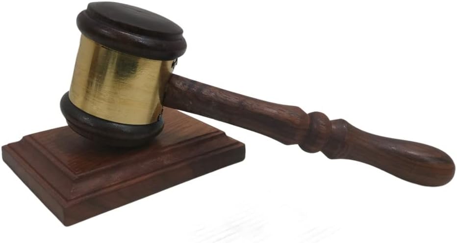 Amazon.com : Wood Gavel and Sound Block Set, Tiberham Handcrafted ...