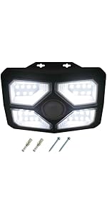 Amazon | DAISHIN 明るさ切替えできる ソーラーライト DLS-WL006 センサーライト 屋外 ソーラー 人感 led 防水規格 防雨 ソーラーライト LED 人感センサー ...