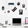 2 Sheets of Gamer Wall Stickers with Colorful Controller Wall Decals ...