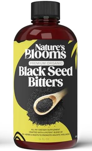 Amazon.com : Nature's Blooms: Black Seed Bitters Natural Supplement for ...