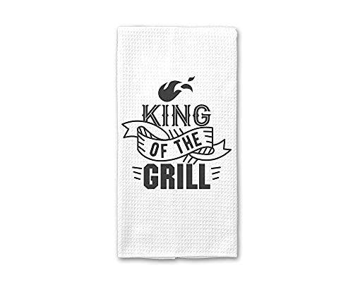Amazon.com: CANARY ROAD King of the Grill Towel | Mens Waffle Weave ...