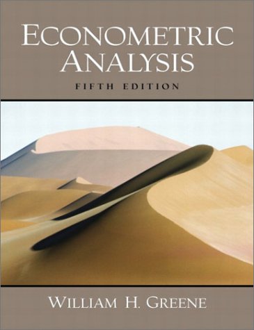 Econometric Analysis: 9780130661890: Economics Books @ Amazon.com