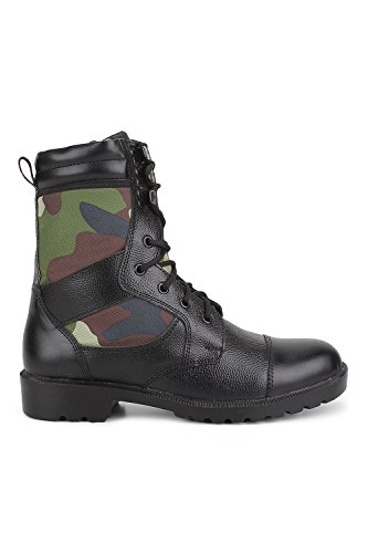Buy Armstar Men's Multi-Coloured Leather Combat Boots - 10 UK at Amazon.in
