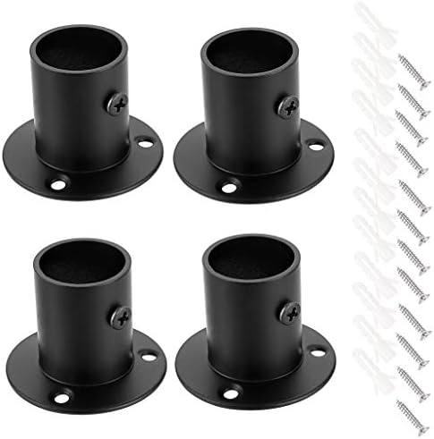 Amazon.com: OwnMy 4 Packs Stainless Steel Pole Sockets Flange Rod ...