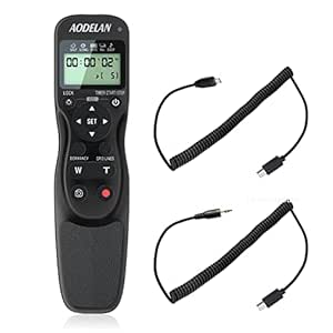 Buy AODELAN Camera Shutter Release Timer Zoom Remote Controller for Sony Cameras Camcorder A7 ...