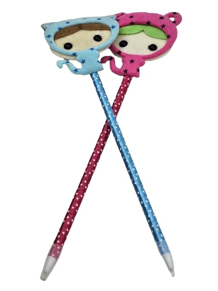 RSAAUD® Set of 2 Doll shape Pens for kids, Pen for Office School ...