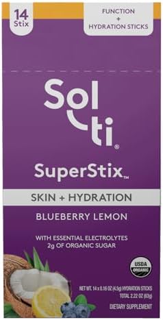 Amazon.com: Sol-ti Organic Electrolyte Greens + Hydration Drink Mix ...