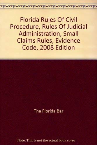Florida Rules Of Civil Procedure, Rules Of Judicial Administration ...