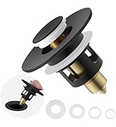 Hygie Rinse Bathroom Sink Stopper with Overflow, for Standard 1 3/4 ...