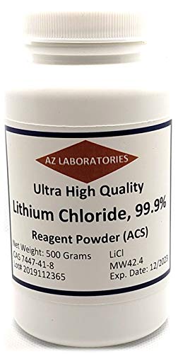 Lithium Chloride Powder / 500 Grams/Crystals/Reagent ACS Grade / 99.9% ...