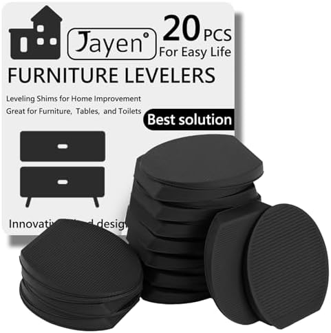 Jayen Rubber Shims 20 Pack – Non-Slip Furniture Levelers & Stackable ...