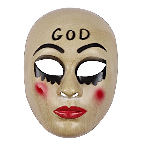 keland The Purge GOD Mask Anarchy Mask Scary Halloween Mask for Women ...