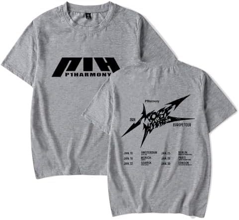 P1harmony Merch Most Wanted Europe Tour 2026 Tee Fashion Unisex Album ...