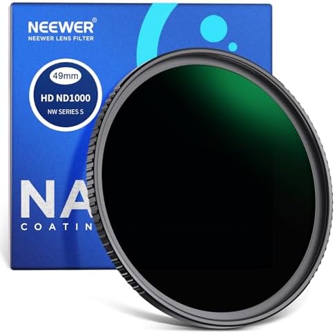Neewer 49mm ND Filter ND1000 10 Stops Neutral Density Filter Multi ...