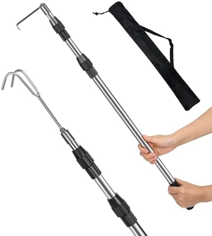 EXJIOTA Truck Cargo Grabber, 6FT Truck Cargo Retriever Telescoping Pole ...