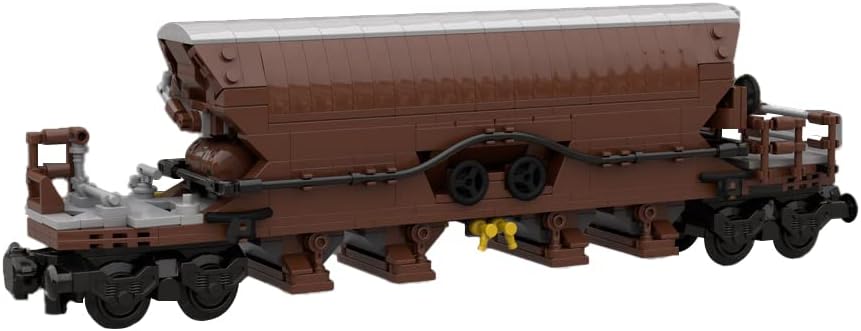 Amazon.com: Brown Hopper Wagon Building Model Kit,Railway Freight Train ...