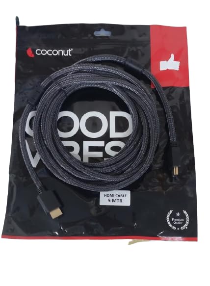 Coconut 5m High Speed HDMI Cable Supports 3D, 4K, ARC & CEC Extension ...