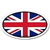 Amazon.com - United Kingdom, Great Britain UK Flag Car Bumper Sticker ...
