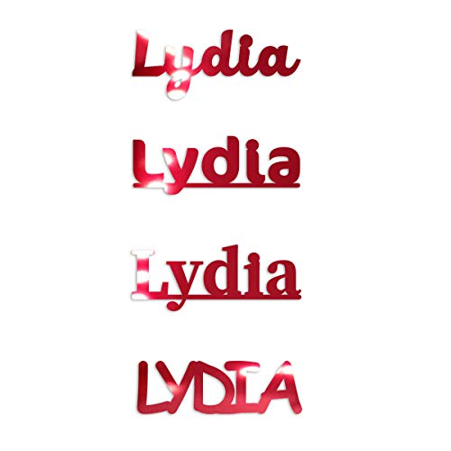 Amazon.com: LYDIA - Name Confetti in 12 Metallic Colors. Includes ...