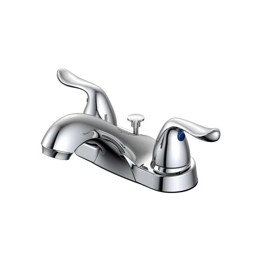Oakbrook Lavatory Faucet Low Lead Two Handle 1.5 Gpm 4" Centers Chrome ...