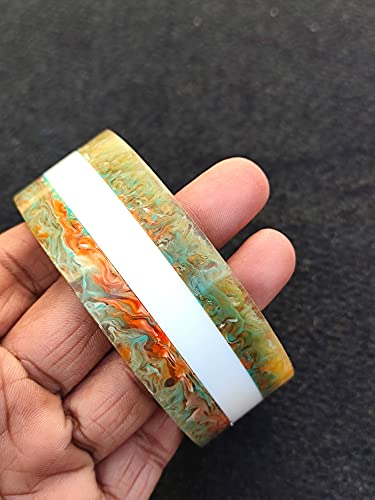 Buy Color full resin Bangle bracelet Statement Resin Bangles Stacking ...