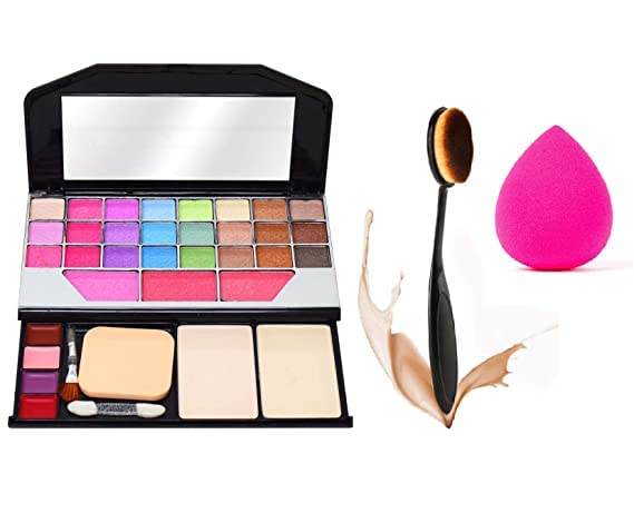 Buy ZYSZ Makeup Kit for Girls Daily Use, Oval Foundation Makeup Brush ...