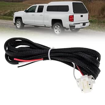 NJSBYL 3 pin Leer Pickup Cap Wiring Harness with Fuse Box Tag for Leer ...