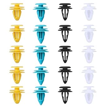 60Pcs Car Panel Clips, Universal Trim Fastener Plastic Retainers, 4 ...