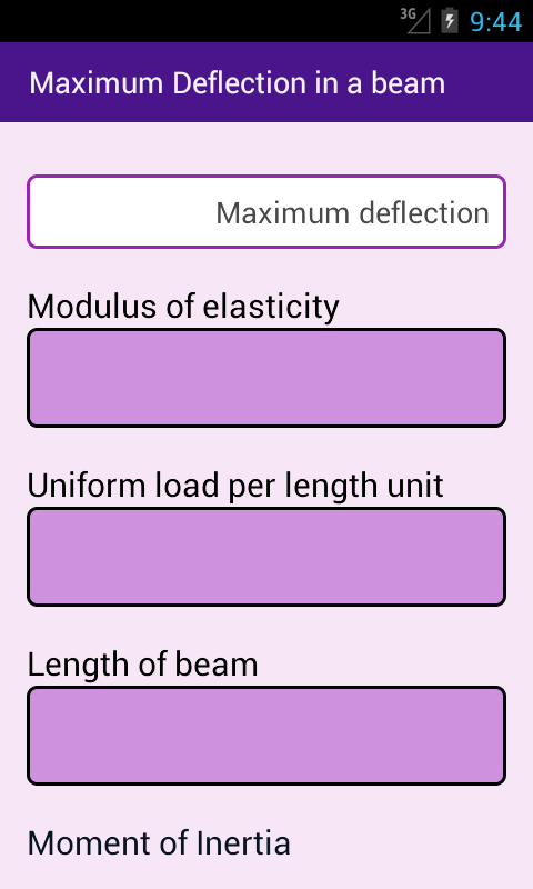 A Maximum Deflection In Beam