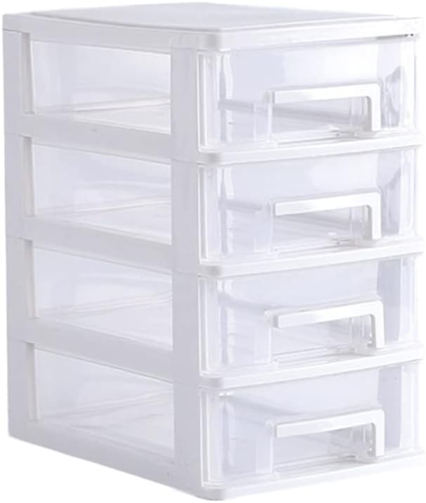 Amazon.com: STOBOK Plastic Storage Bins Storage Drawer, 4 Layers ...