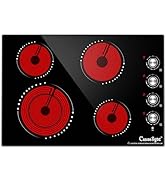 Amazon.com: Cusinesync 30 Inch Electric Cooktop, 4 Burner Built-in ...