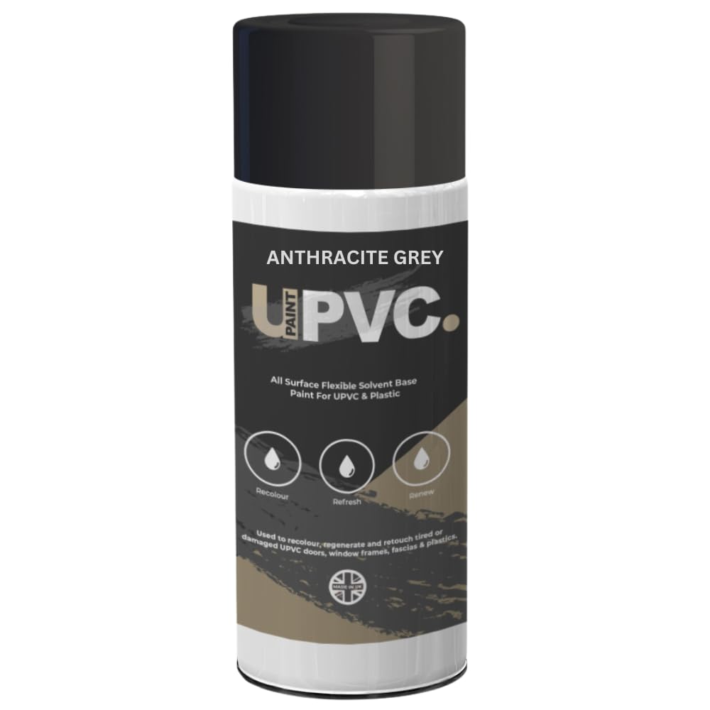 upaintpvc - UPVC Aerosol Spray Paint Anthracite Grey 1x400ml - PVC ...