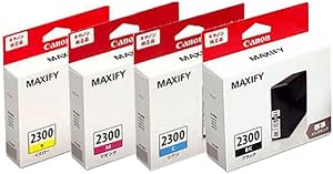 Amazon.co.jp: 【純正品4色セット】キヤノンインクタンクPGI-2300 4色PGI-2300BK/C/M/Y 対応機種 ...